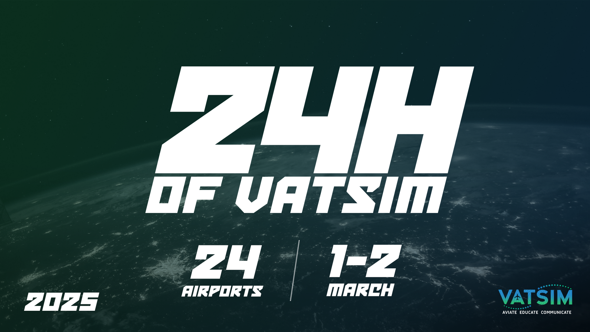 Forum - [VATSIM, 01/03/2025 04:00] 24 Hours of VATSIM - March 2025 - Virtual Norwegian